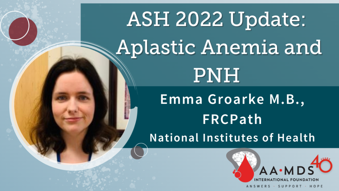 ASH 2022 Update: Aplastic Anemia and PNH | Aplastic Anemia and MDS International Foundation ...